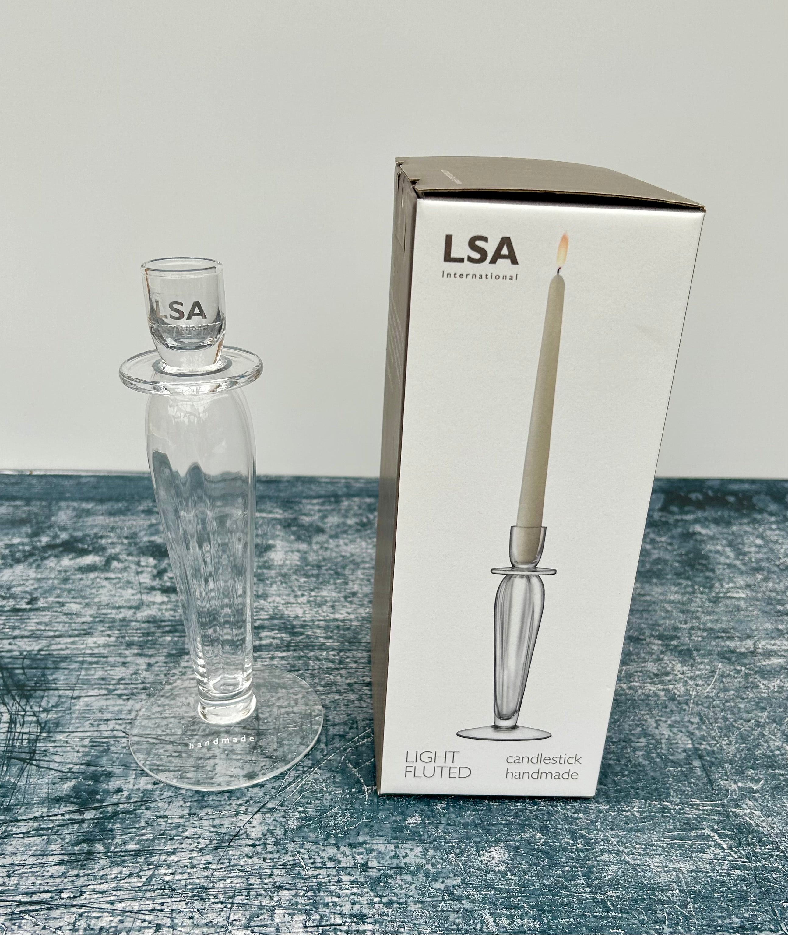 LSA Glass Candlestick – Hampton Homeware