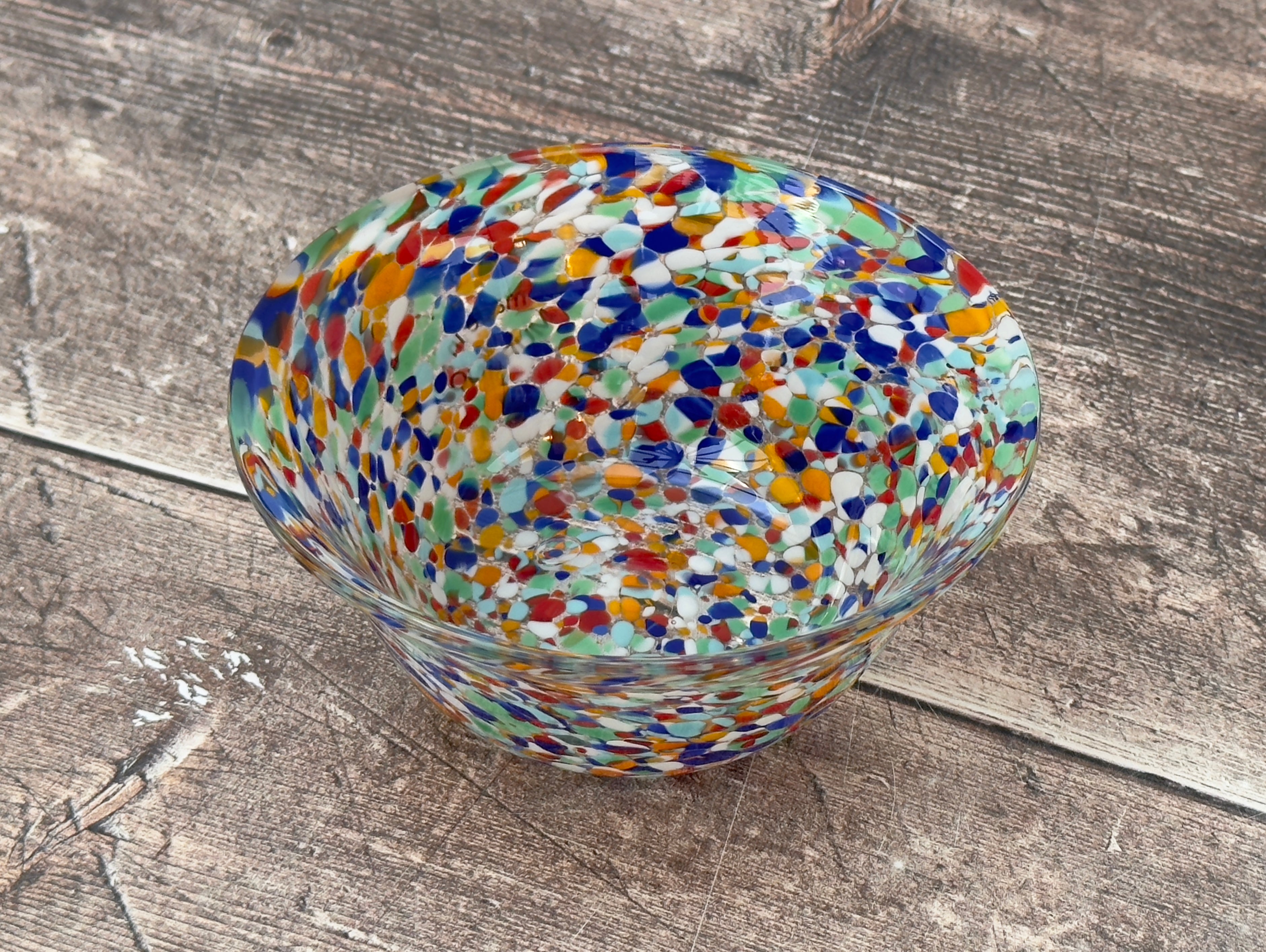 Small Handmade Murano Glass Bowl, Design 3 – Hampton Homeware