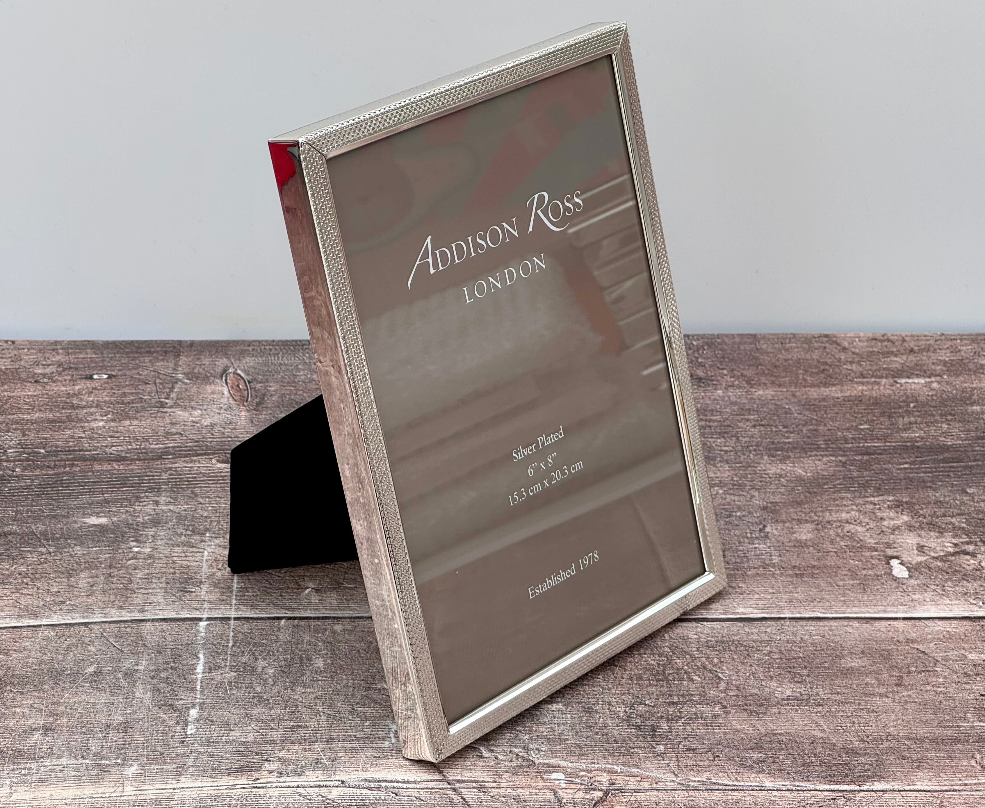 Addison Ross Silver Plated Dashed Border Photo Frame, 6 x 8 – Hampton ...